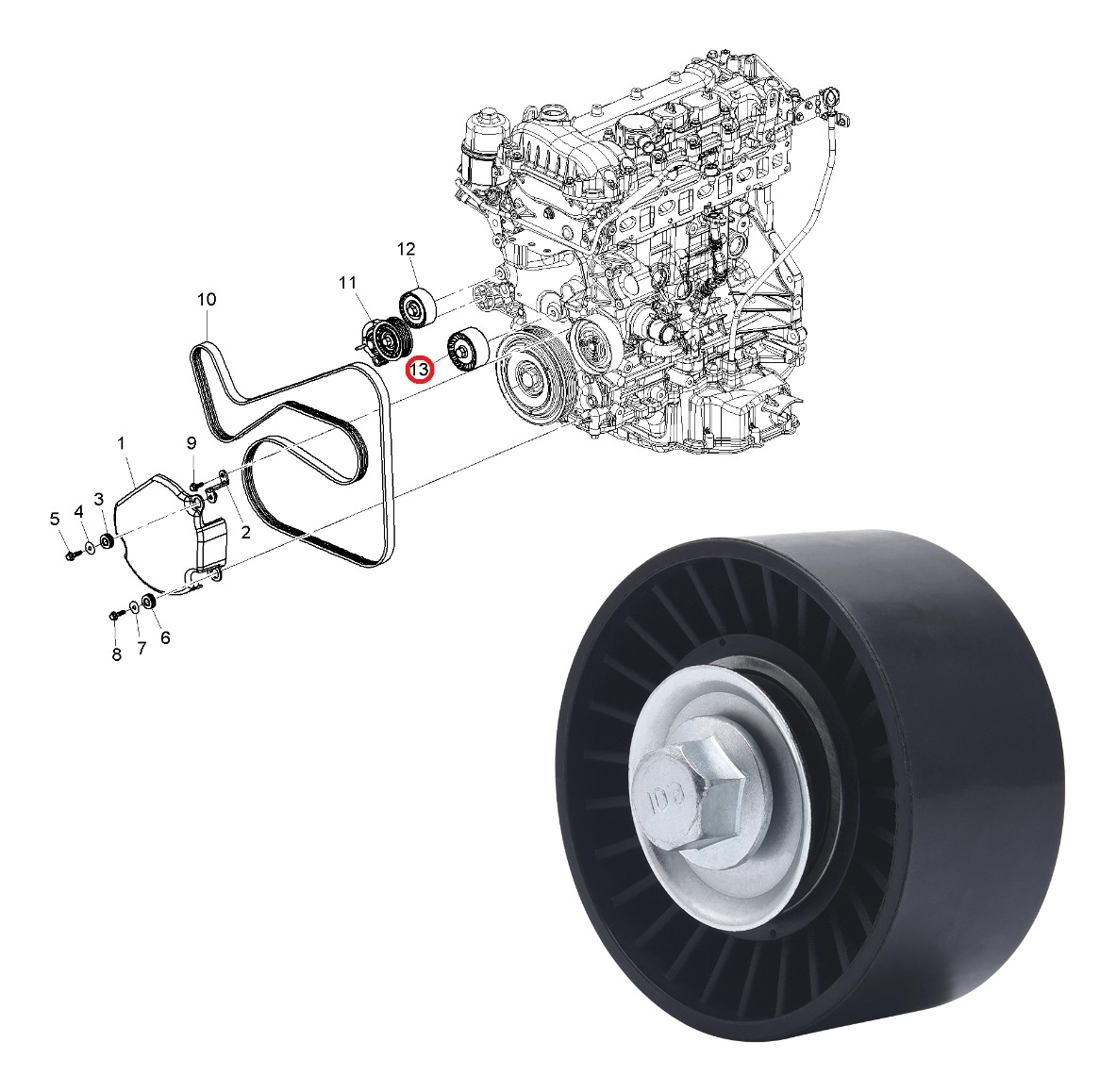 Rodillo Guia Accesorios Cruze 2.0 Diesel 2012-2018 96868478 – EnjoyCar